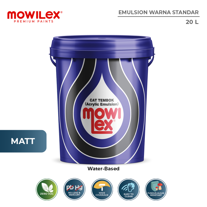 Mowilex Emulsion Interior Paint - Warna Standar - MOWILEX