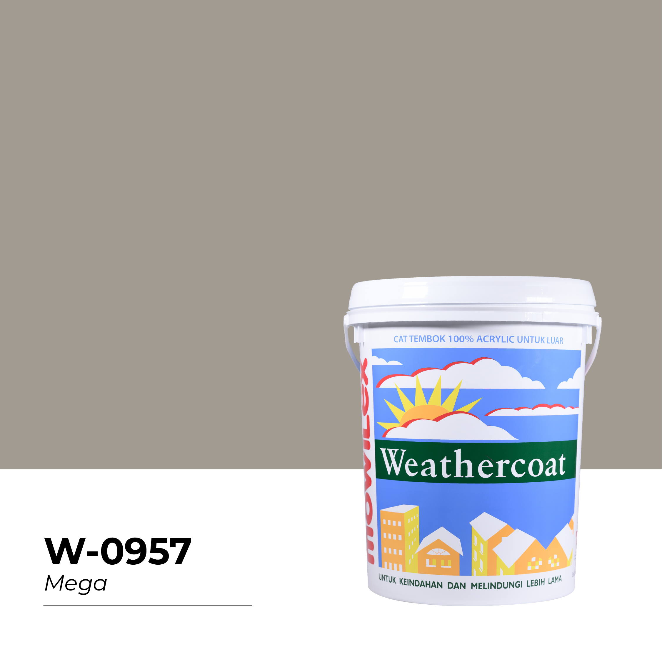 Mowilex Weathercoat Exterior Paint | Cat Tahan Cuaca Ekstrem - MOWILEX