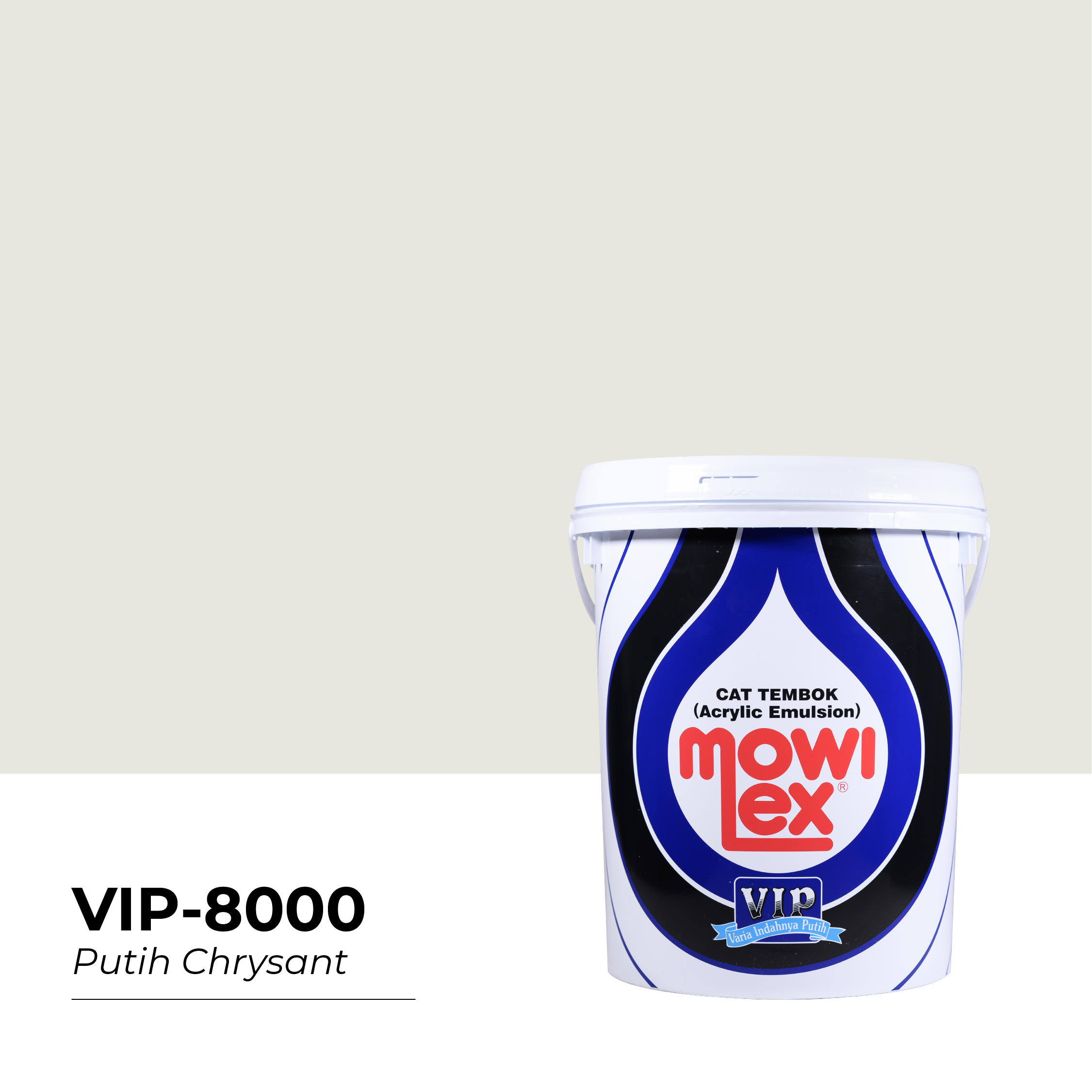 Mowilex Emulsion VIP Interior Paint | Cat Tembok Putih - MOWILEX